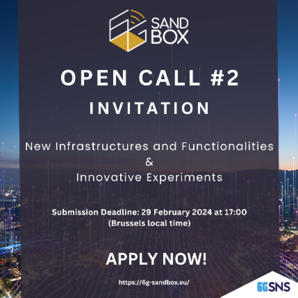 6G-SANDBOX Project announces the 2nd Open Call