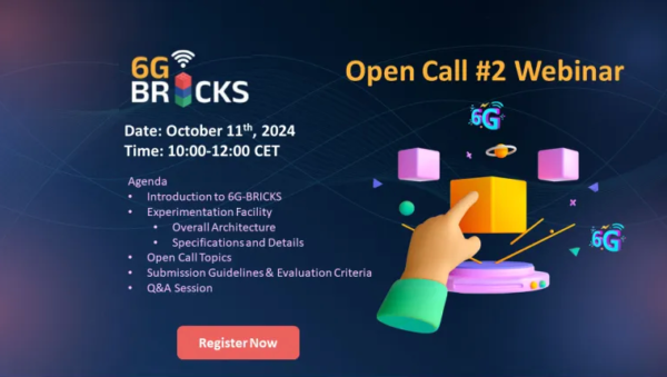 Join the 6G-BRICKS Open Call #2 Webinar - SNS JU