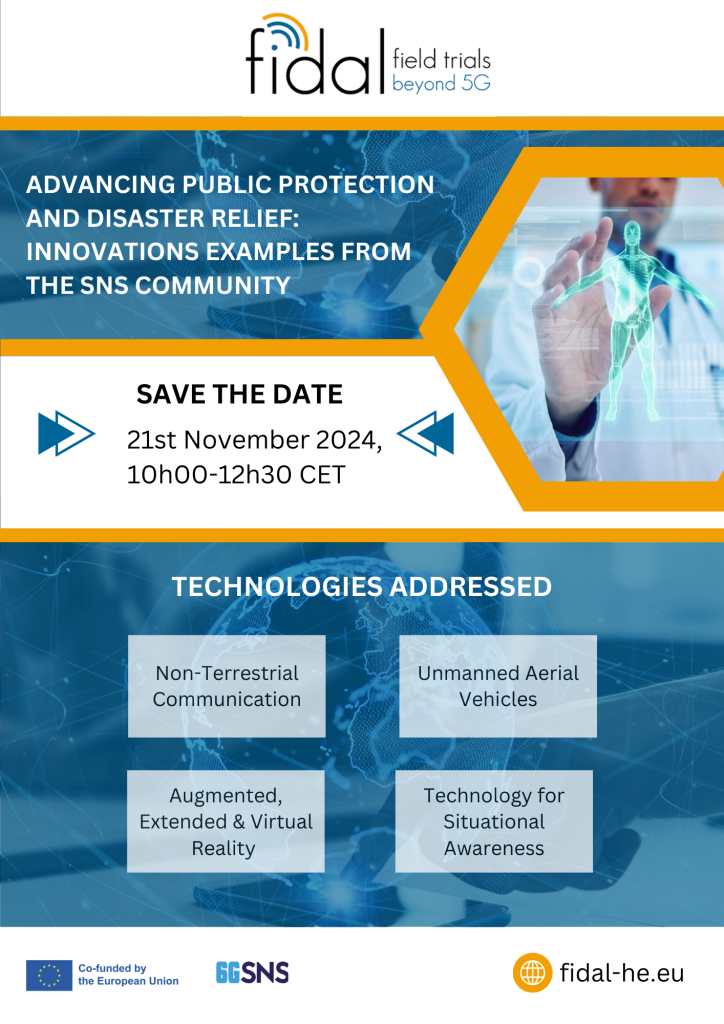 FIDAL Webinar "Advancing Public Protection and Disaster Relief: Innovation Examples from the SNS ...