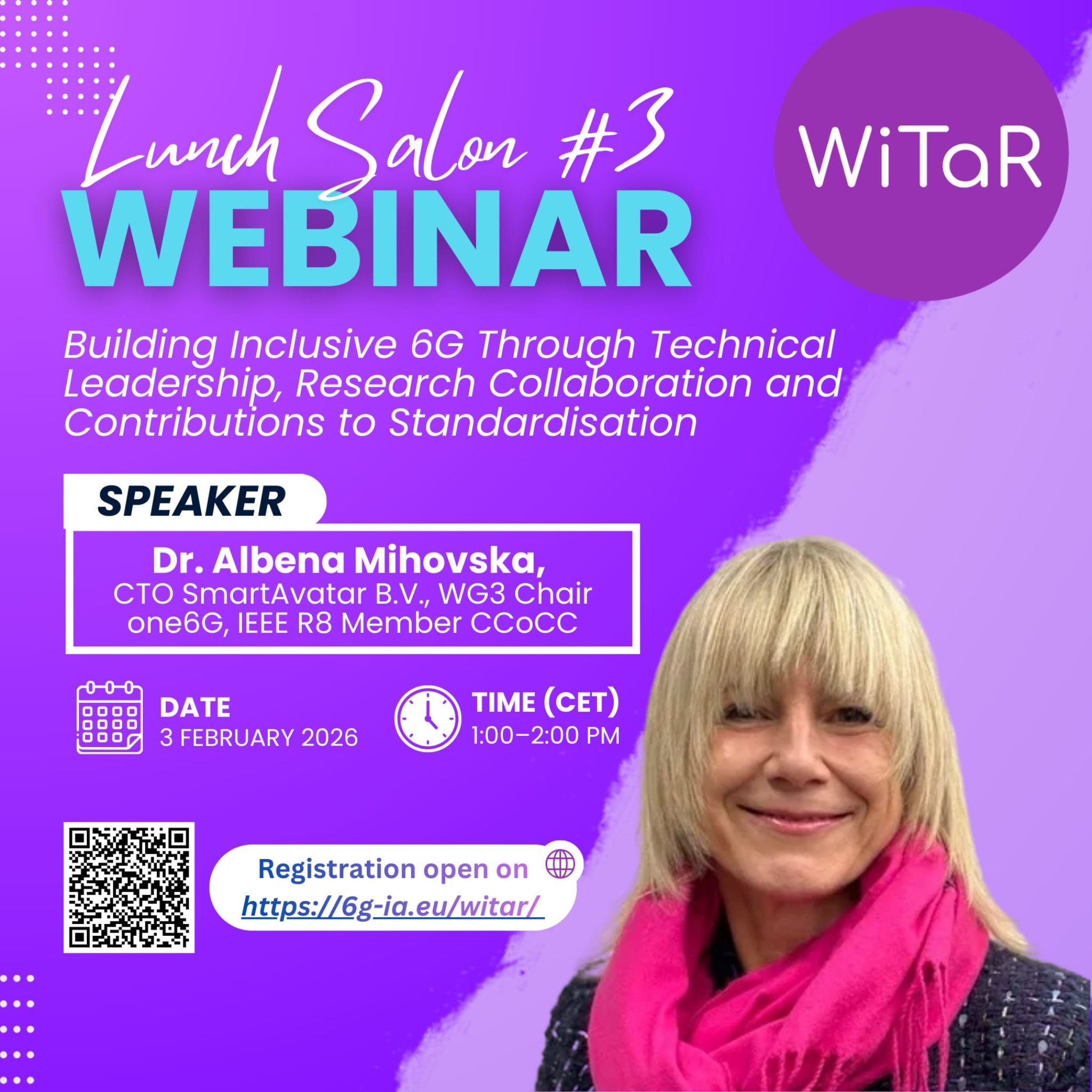 WiTaR Lunch Salon #3 - Building Inclusive 6G Through Technical ...
